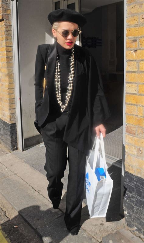 Rita Ora In Black Suit Out In London March CelebMafia