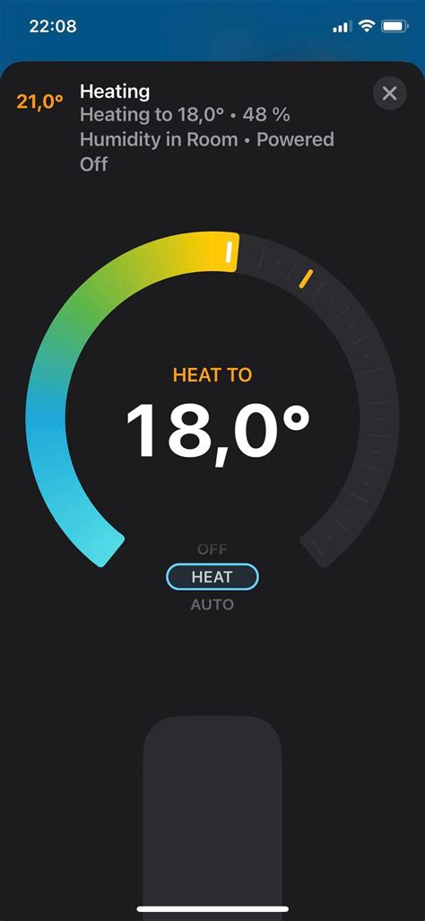 [ Ios 16 4 Db2 ] Home App Heating Shows Current Temperature Tick Mark R Iosbeta