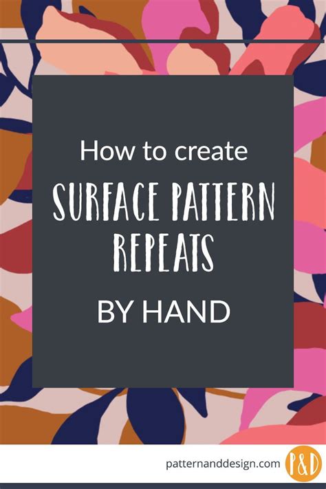 Learn The Steps To Creating Surface Pattern Repeats By Hand Surface