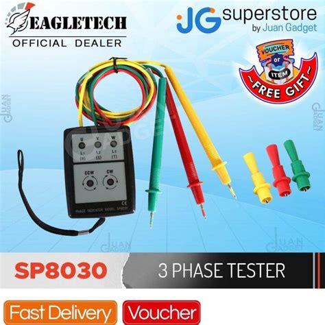 Ready Stock Eagletech Phase Sequence Meter Phase Rotation Indicator Tester With Buzzer