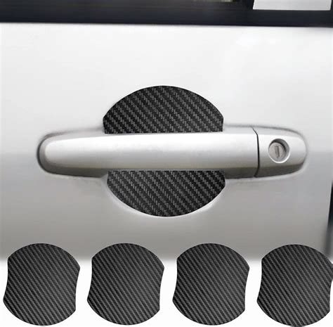 Car Door Handle Scratch Protector Magnetic Car Door Handle Cup Protector Premium Tpu Carbon