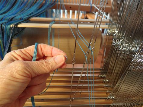 LIFE HISTORY OF A SCARF DAY 5 Threading The Loom Lamb On The Loom