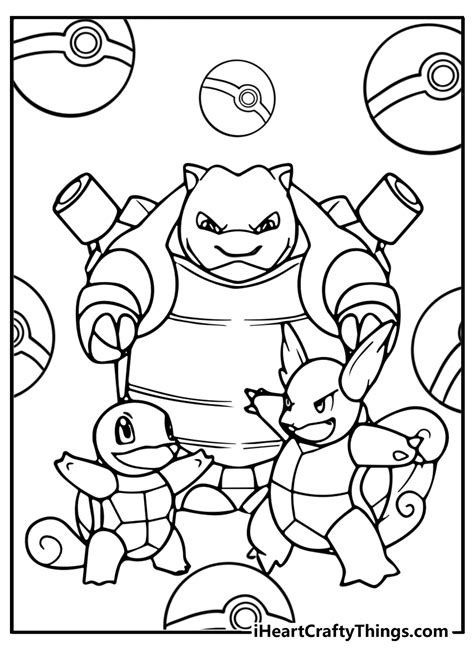 25 Blastoise Coloring Pages Free To Print Pdf Sheets