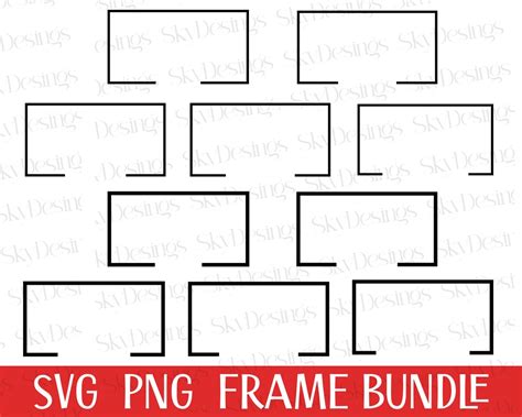 Rectangle Frame Svg Bundle Frame Svg Border Svg Rectangle Border Svg