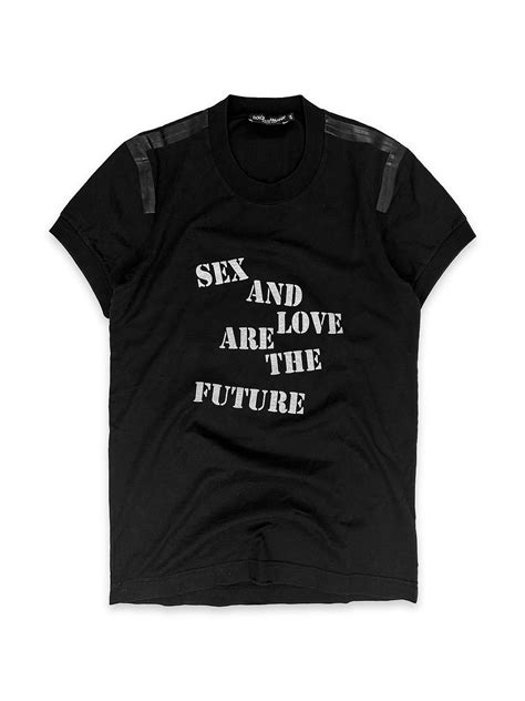 00s Dolce And Gabbana ‘sex And Love Slogan T Shirt Archivethreads