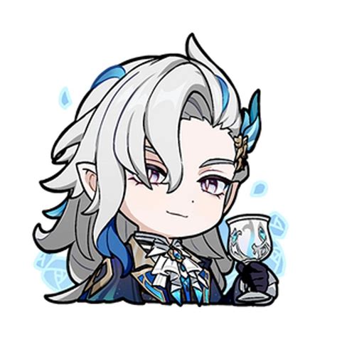 Neuvillette Sticker Emoji Chibi