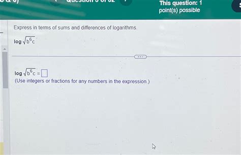 solved this question 1point s ﻿possibleexpress in terms of