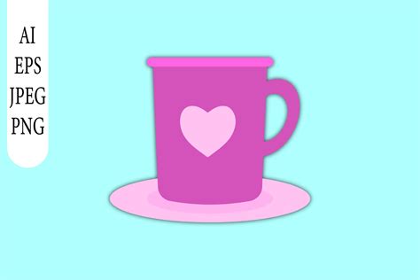 Purple Mug Graphic By Jatmika Studio · Creative Fabrica