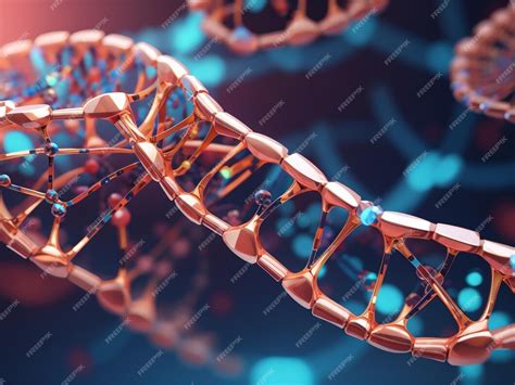 Premium Photo Unlocking The Genetic Code 3d Rendered Illustration Of Human Dna