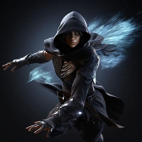 Premium Photo 3d Rendered Image Of A Female Assassin That Is Wearing