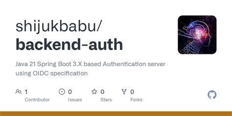 Github Shijukbabubackend Auth Java 21 Spring Boot 3x Based Authentication Server Using Oidc