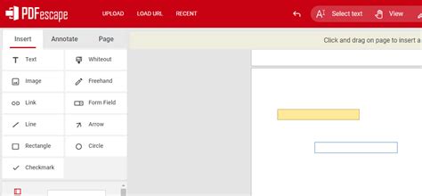 Creating A Text Form Field Pdfescape