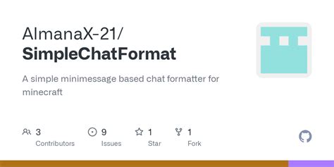 GitHub AlmanaX SimpleChatFormat Initial Commit Gradle Sucks Balls