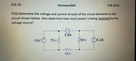 Solved Determine The Voltage And Current Of Each Of The Chegg Com