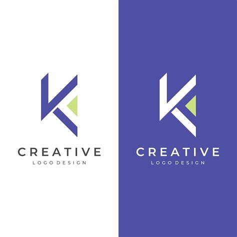 모노그램 개념 로고가 있는 추상 초기 로고 문자 K는 기업 및 기타 회사에 사용할 수 있습니다 프리미엄 벡터