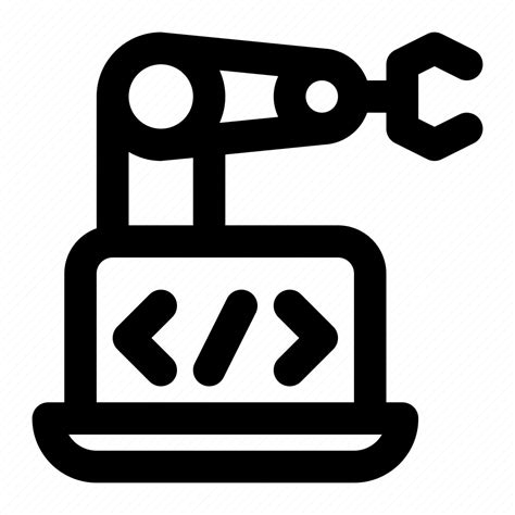 Robot Control Software Process Automation Robotics Computer Icon Download On Iconfinder