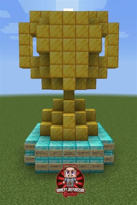 How To Build A Trophy In Minecraft Minecraft Aesthetic Minecraft
