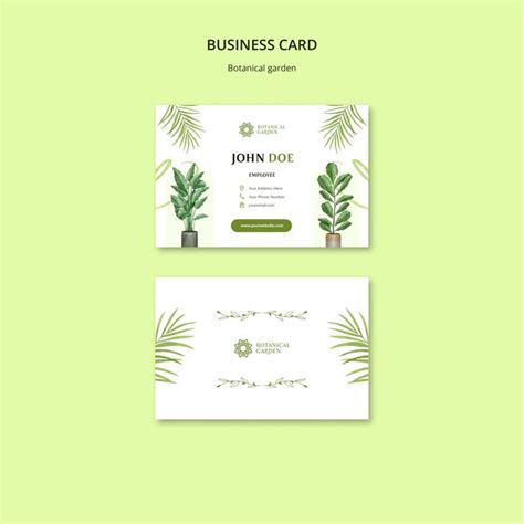 Шаблон магазина растений в плоском дизайне Бесплатно Psd Файл