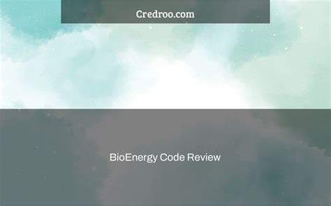 Bioenergy Code Review