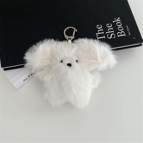 블루씨티 [귀염뽀짝] 하양 토끼 키링 인형 열쇠고리 키홀더 백참