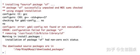 安装install packages sf 报错解决办法 checking gdal checking whether proj is