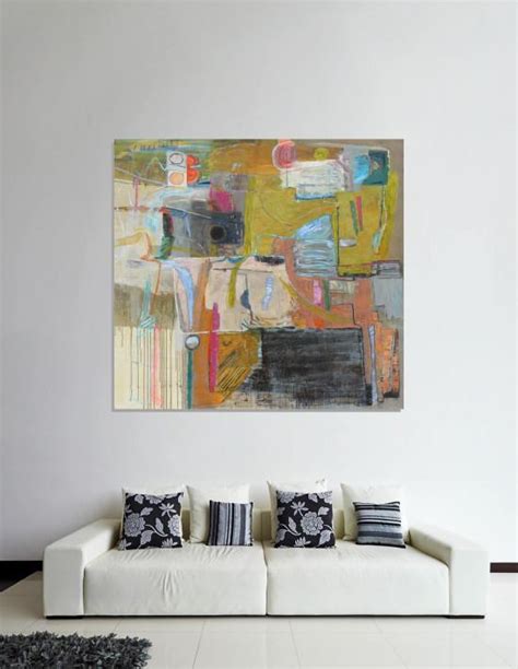 Купити картину «Літо Вечірня тиша абстракція олійними фарбами на полотні в стилі абстрактний