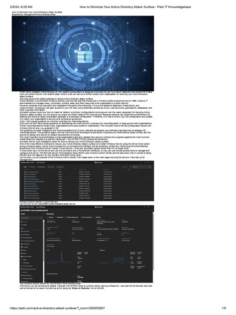 How To Minimize Your Active Directory Attack Surface Pdf Active
