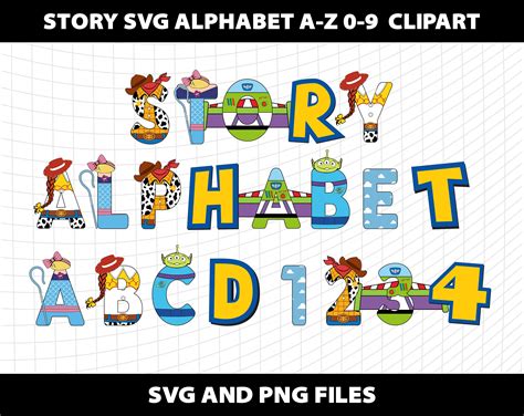 Letras De Toy Story Fuente De Alfabeto Imágenes Prediseñadas En