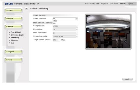 FLIR TRK Video Format Mismatch