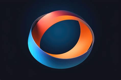 Premium Ai Image Glowing Circular Shapes Ring Shape Empty Space