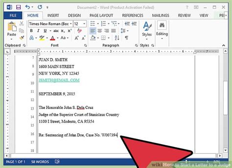 How To Start A Letter To A Judge 12 Steps With Pictures