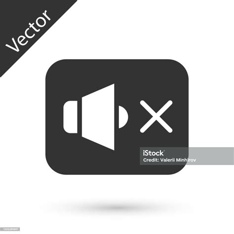 회색 스피커 음소거 아이콘은 흰색 배경에 격리되어 있습니다 사운드 아이콘이 없습니다 볼륨 오프 기호입니다 벡터 개념에 대한 스톡 벡터 아트 및 기타 이미지 Istock