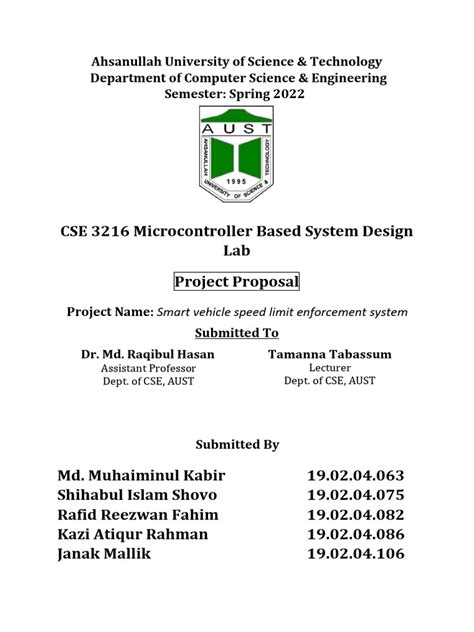 Smart Vehicle Speed Limit Enforcement System Pdf Traffic Speed Limit