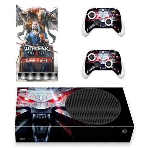 Наклейки с узором The Witcher для консоли и контроллера Microsoft Xbox Series S купить с