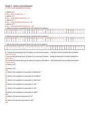 Module Number Systems Worksheet Docx Module Number Systems Worksheet TYPE YOUR ANSWERS