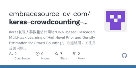 Github Embracesource Cv Comkeras Crowdcounting Cmtl Keras复现人群数量估计网络cnn Based Cascaded Multi