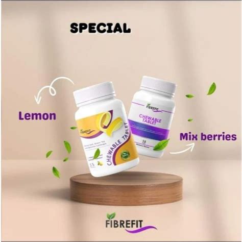 Fibrefit Chewable Tablet Original Lemon Mixberry Shopee Malaysia