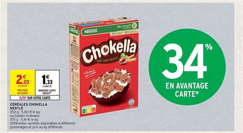 Promo Céréals Chokella Nestlé Chez Intermarché Icataloguefr