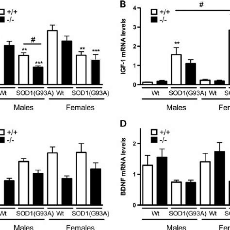 Fl Pgc 1 A Ablation Sex Dependently Reduces Vegf A Mrna Levels In The