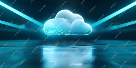 Visualizing Resource Deployment And Management With 3d Data Flow And Cloud Symbolism Concept