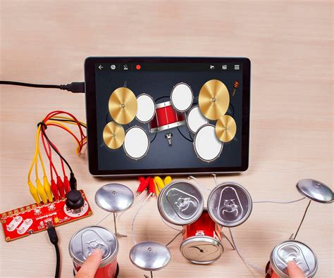 Playable Drum Set With Arduino And Cola Cans 9 Steps With Pictures