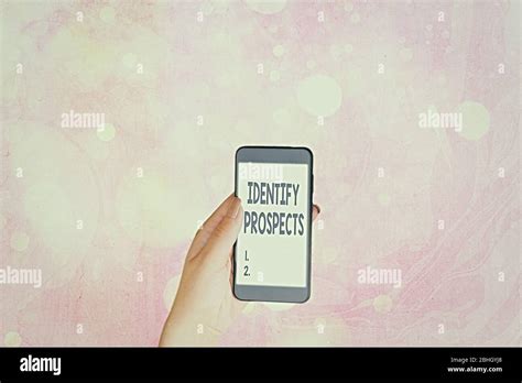 Writing Note Showing Identify Prospects Business Concept For Possible Client Ideal Customer