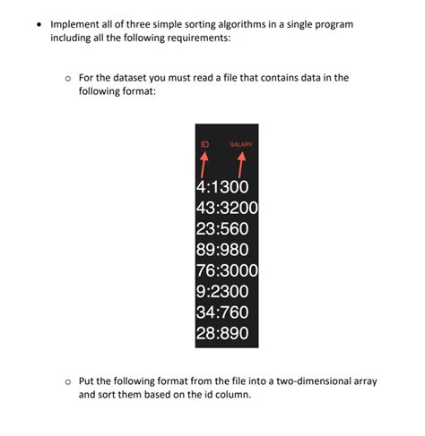 Solved Implement All Of Three Simple Sorting Algorithms In A Chegg