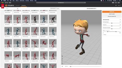 Step 02 Download Character And Texture From Mixamo Youtube