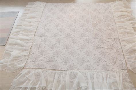 Diy Bed Skirt With Sheer Ruffles Easy Sewing Tutorial Sewing Tutorials Sewing Projects Sewing