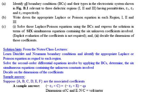 Solved A Identify All Boundary Conditions Bcs And Their