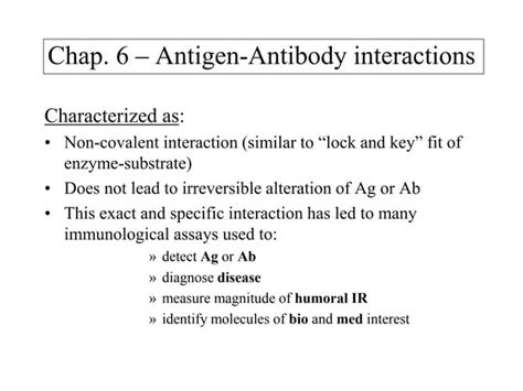 Antigen Antibody Interaction Ppt