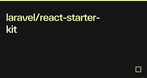 Laravelreact Starter Kit Codesandbox