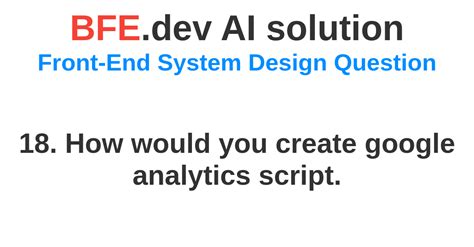 Ai Solution For System Design On Bfe Dev