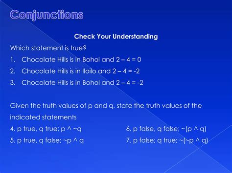 Report In Math Conjunctions And Disjunctions Pptx